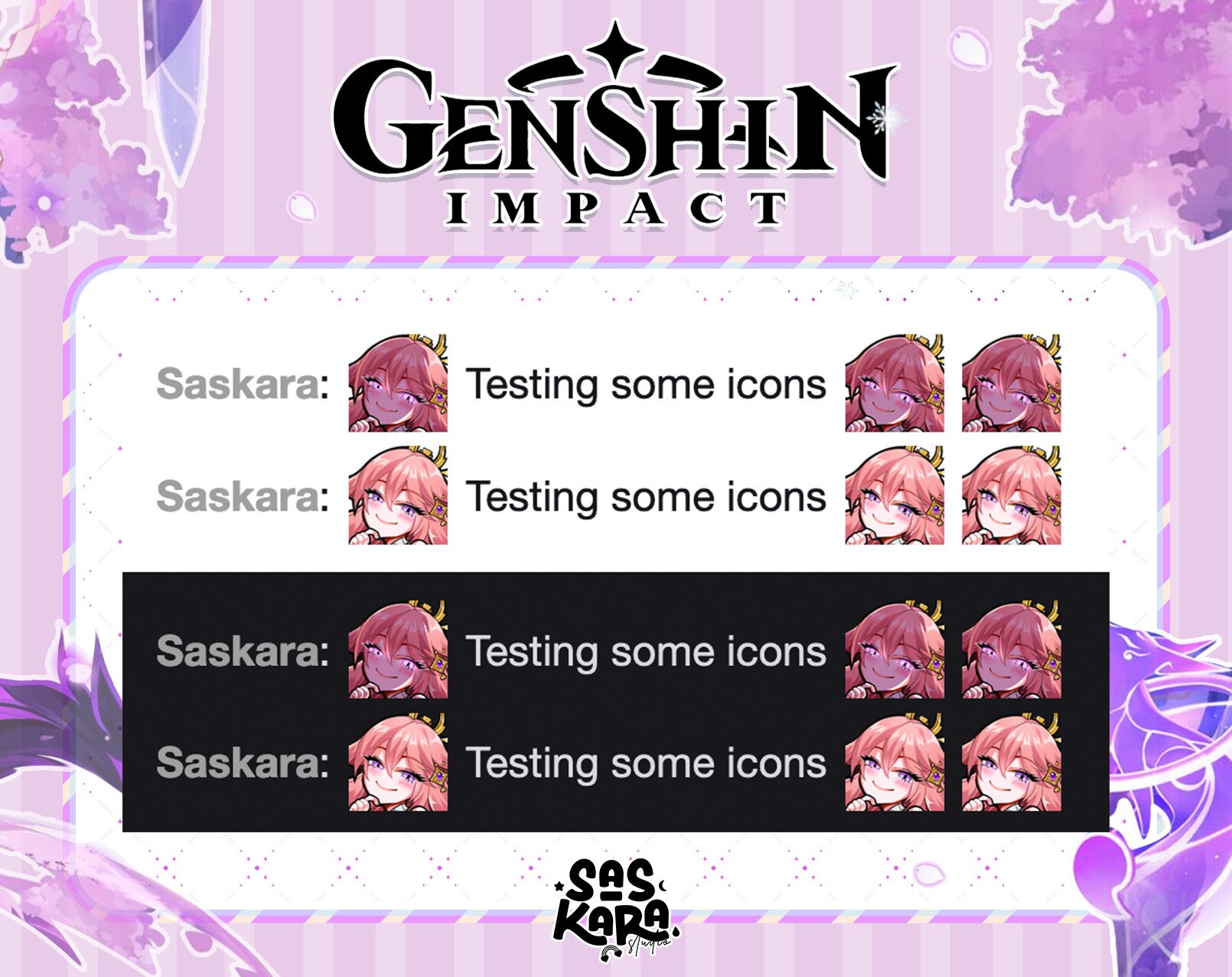 Yae Miko Smug Genshin Impact Twitch Discord Emotes Twitch | Etsy Australia
