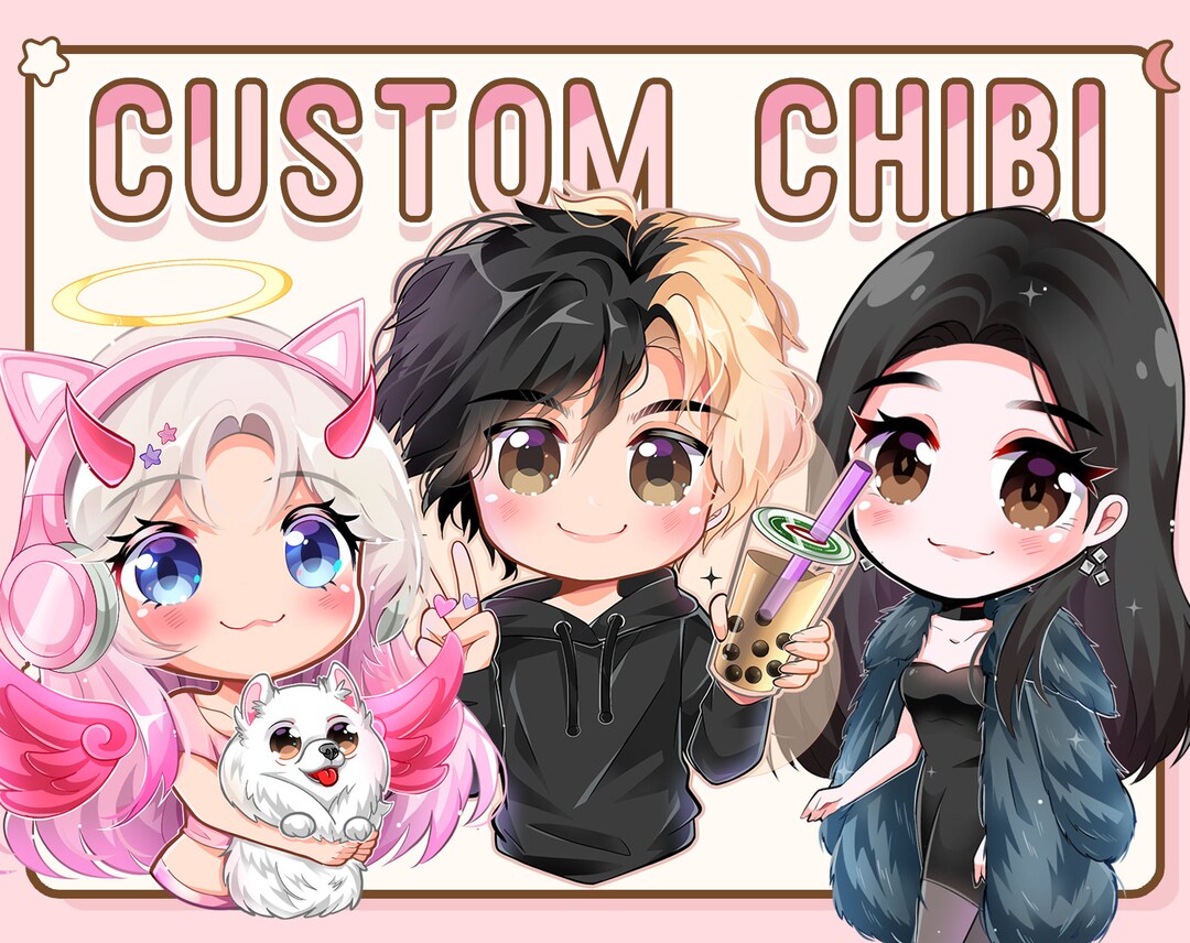 Custom Chibi, Cartoon, Fanart, Pets, Original Character Anime Pngtuber ...
