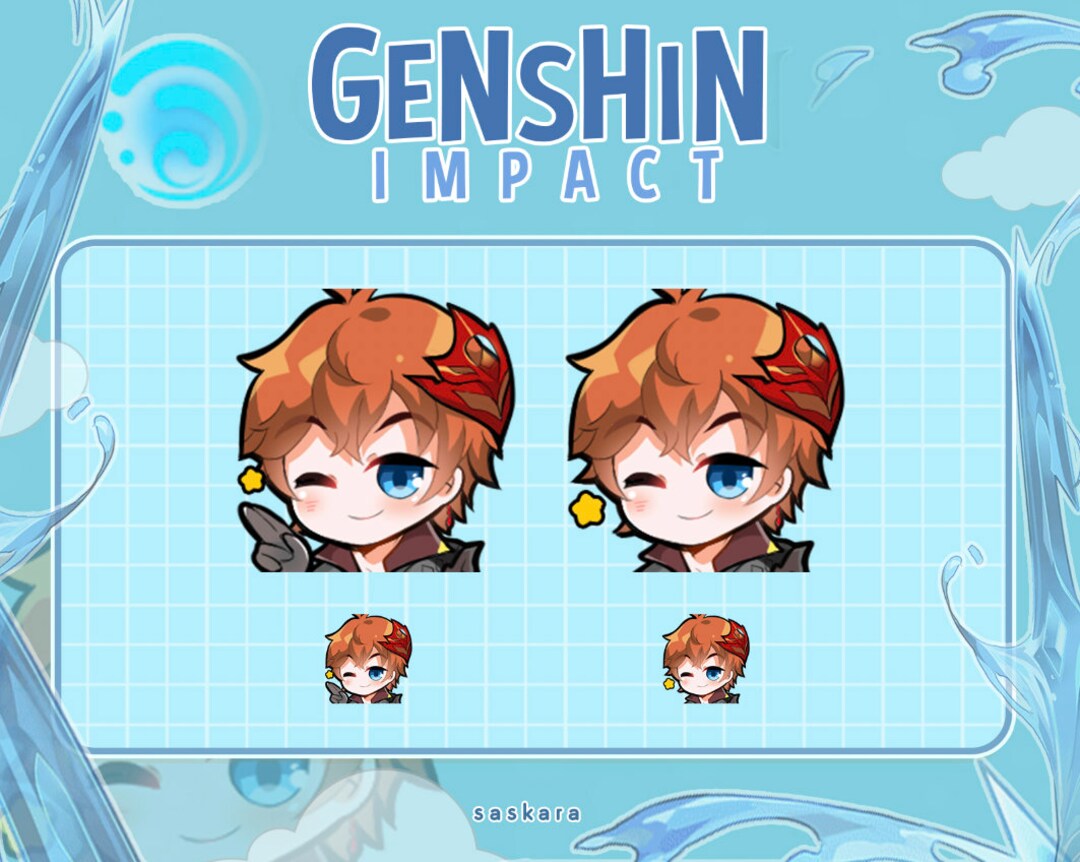 Childe Genshin Impact Twitch Discord Emotes | Twitch Graphics - Etsy