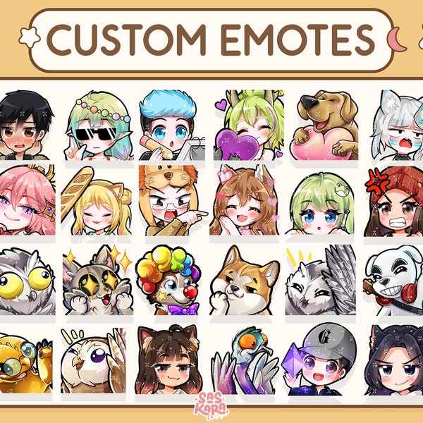 Twitch Emote Commission - Etsy