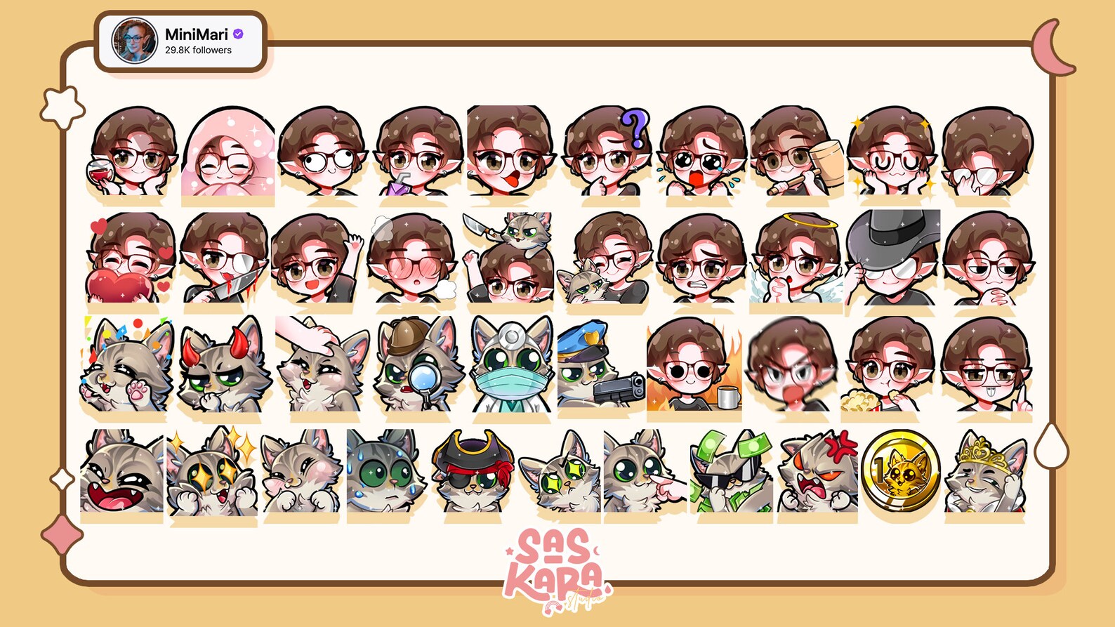 Custom Commission Twitch Discord Emotes Twitch Graphics - Etsy