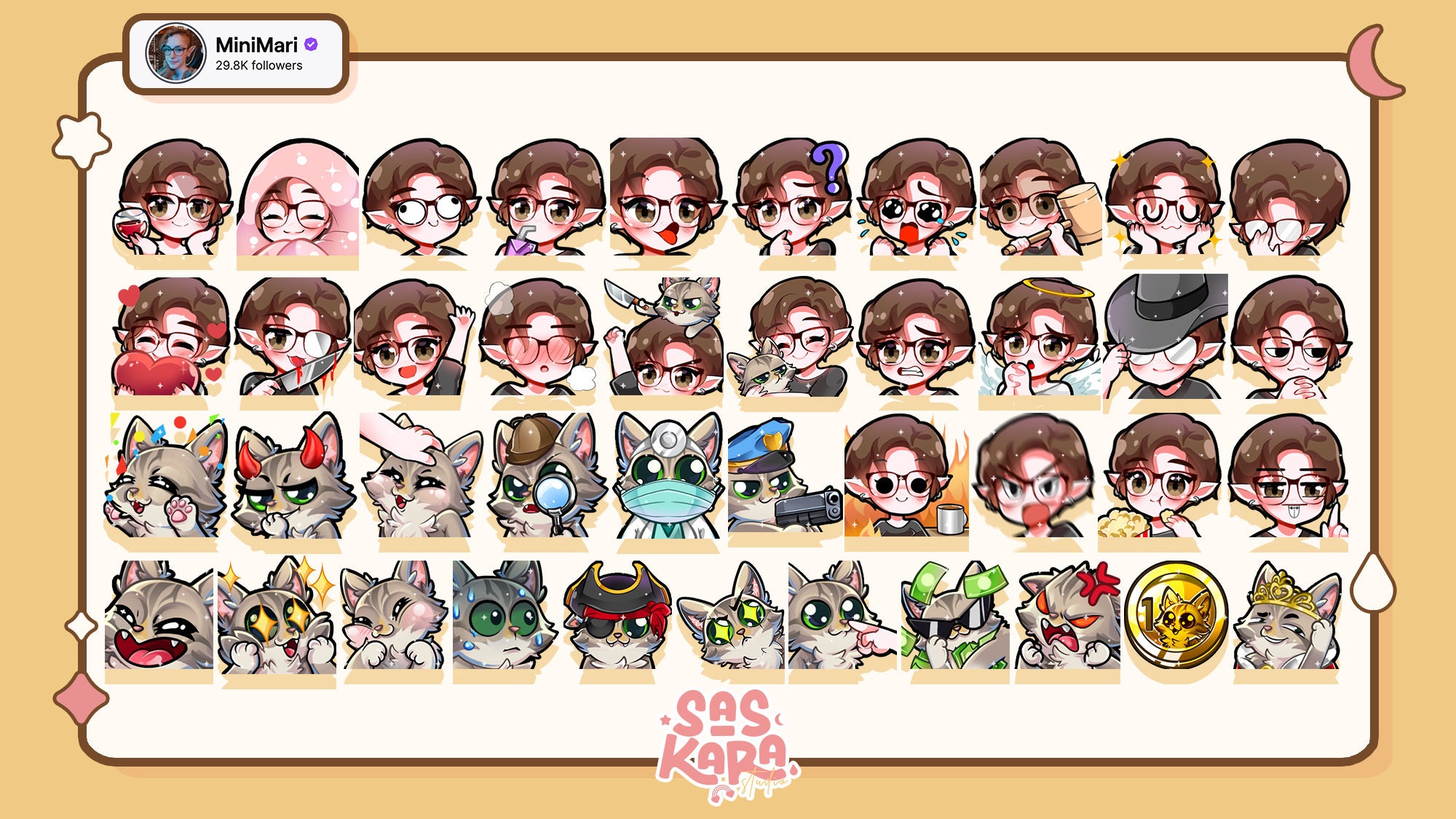 Custom Commission Twitch Discord Emotes Twitch Graphics - Etsy