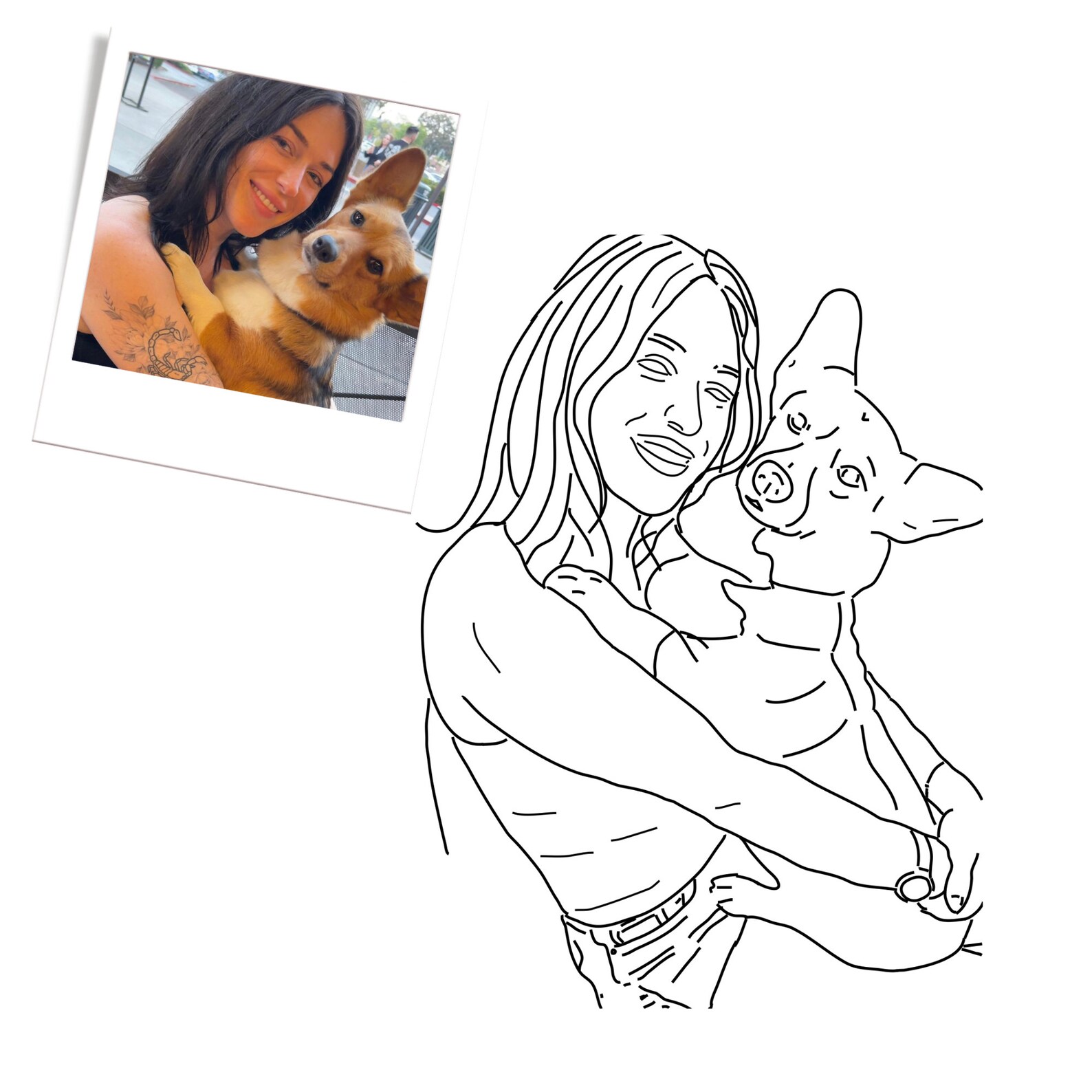 Custom Line Drawing, Minimalist Illustration, Minimalist Portrait ...