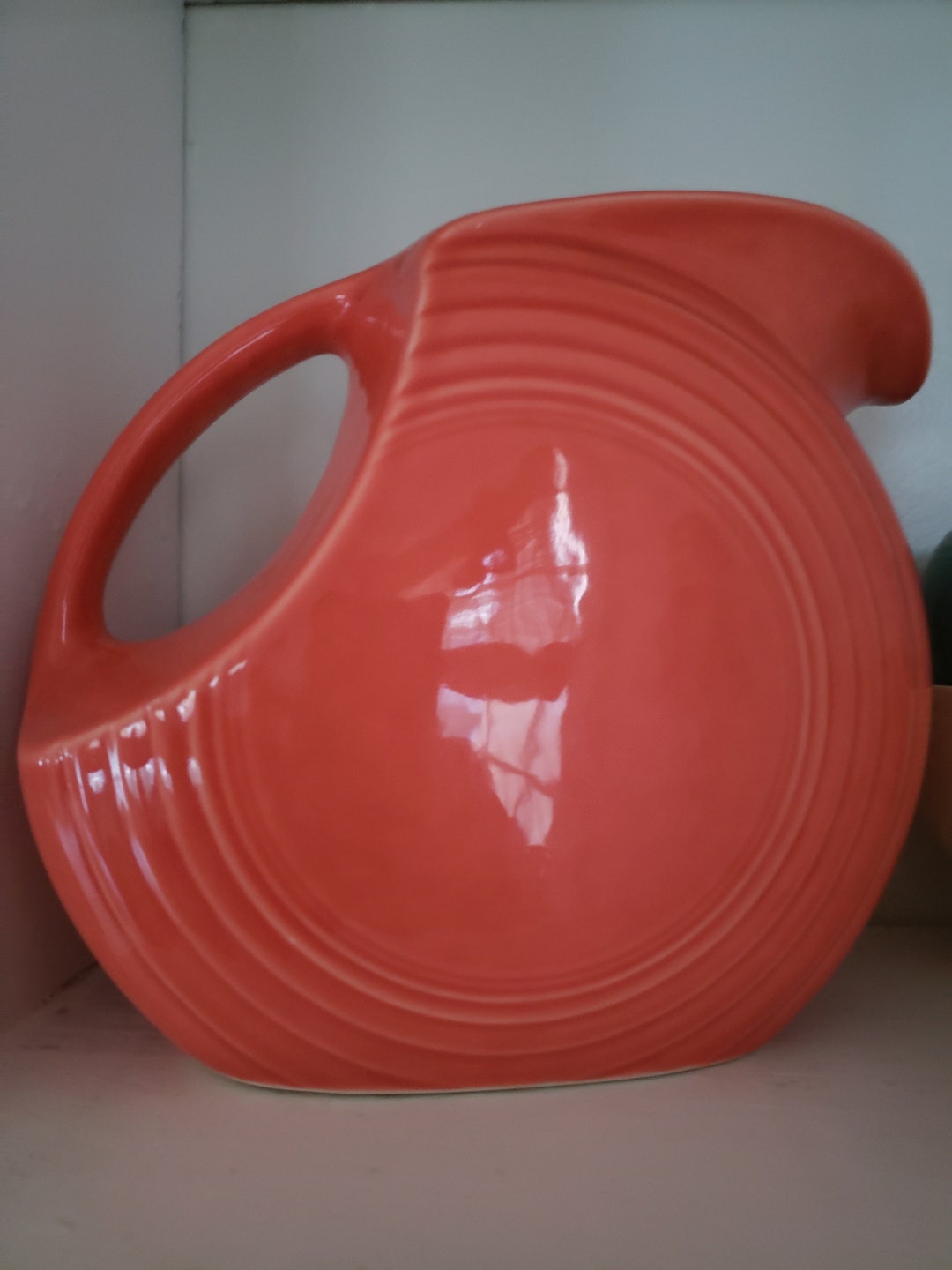Fiestaware Large Disc Pitcher 64oz/2qt Persimmon Made in USA Orange ...