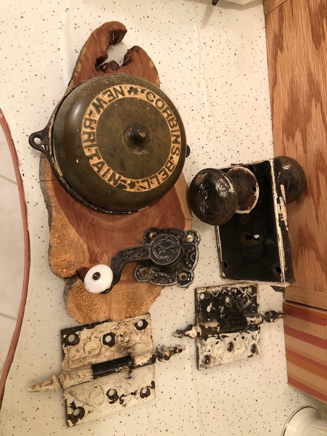 Antique Victorian 1869 Brass Doorbell With Corbin's Bell New Britian - Etsy