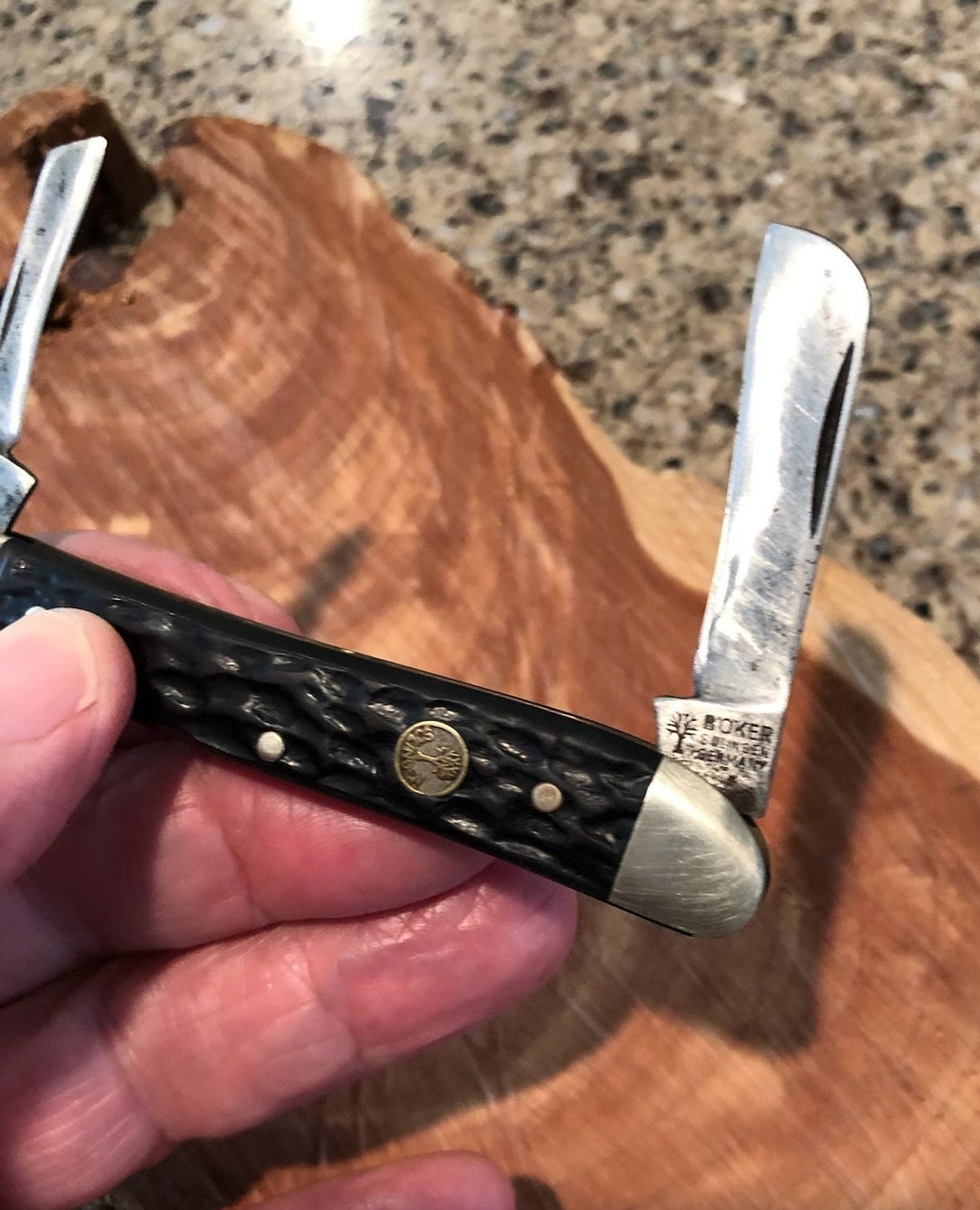 Vintage Boker Red Bone Knife - Etsy