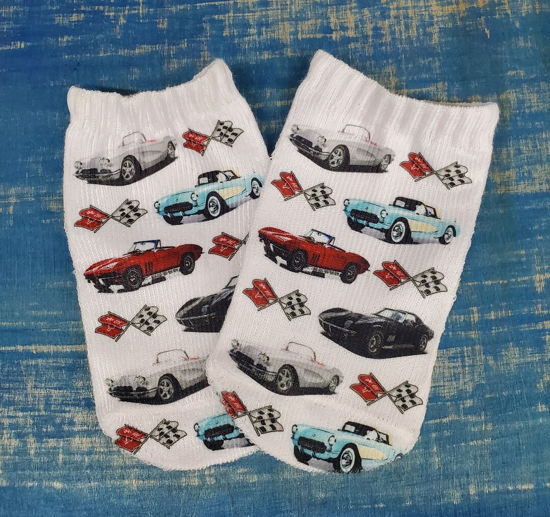 Infant Classic Chevy Corvette Grippy Socks - Etsy