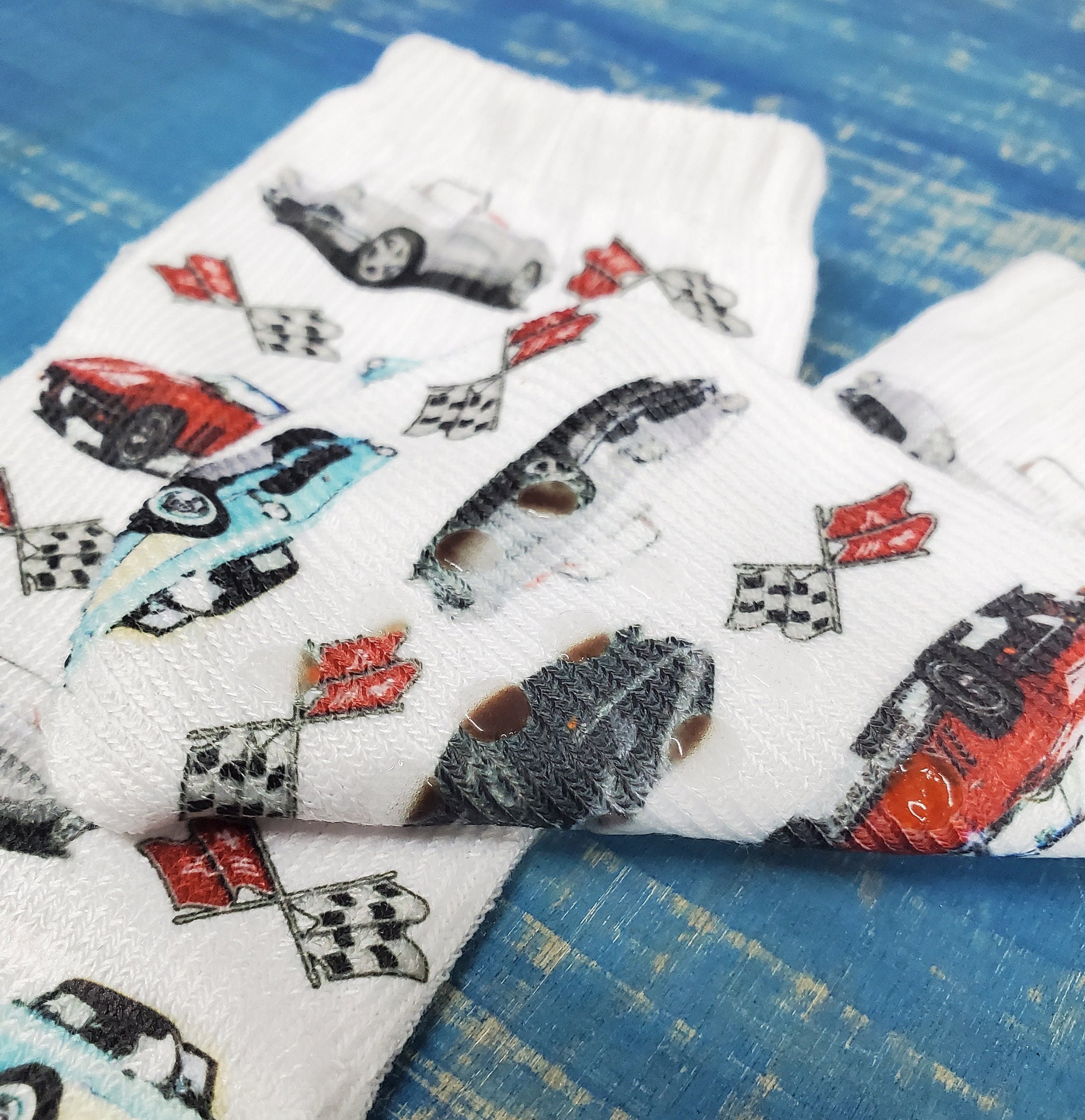 Infant Classic Chevy Corvette Grippy Socks - Etsy