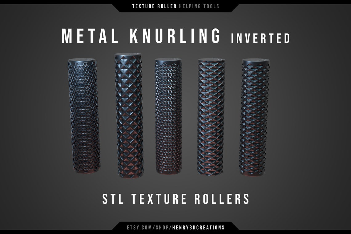 Texture Roller Inverted Metal for Cosplay. STL File to Print. 3D ...