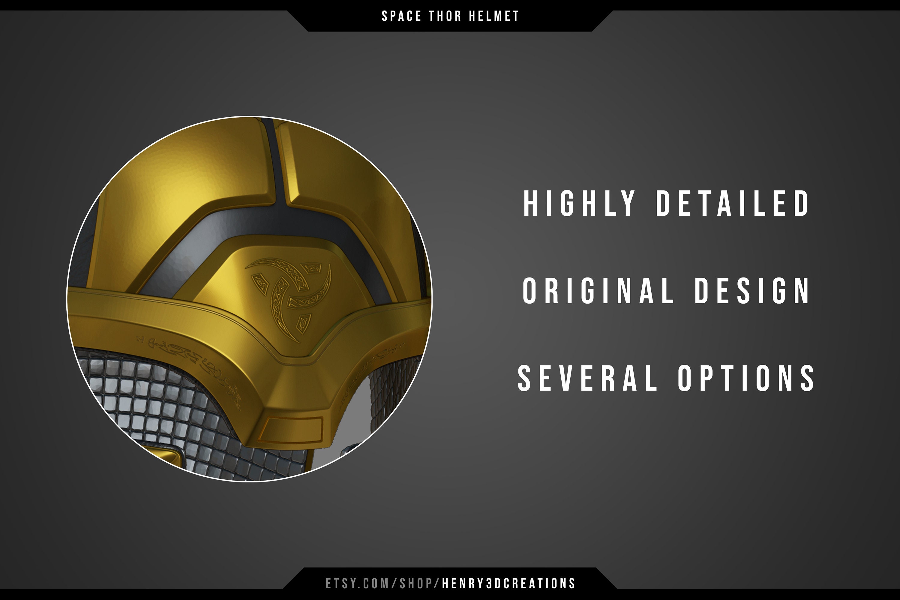 Thor Mandalorian Helmet 3D Printable STL File. Thor Armor. Space Thor ...