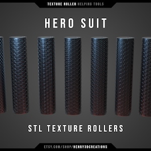 Texture Roller Hero Pattern for Cosplay. STL File to Print. 3D Printing ...