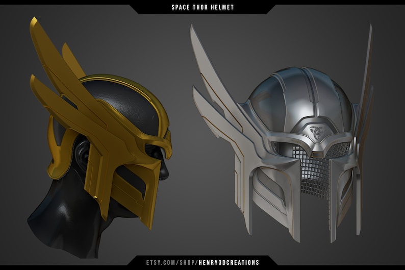 Thor Mandalorian Helmet 3D Printable STL File. Thor Armor. Space Thor ...