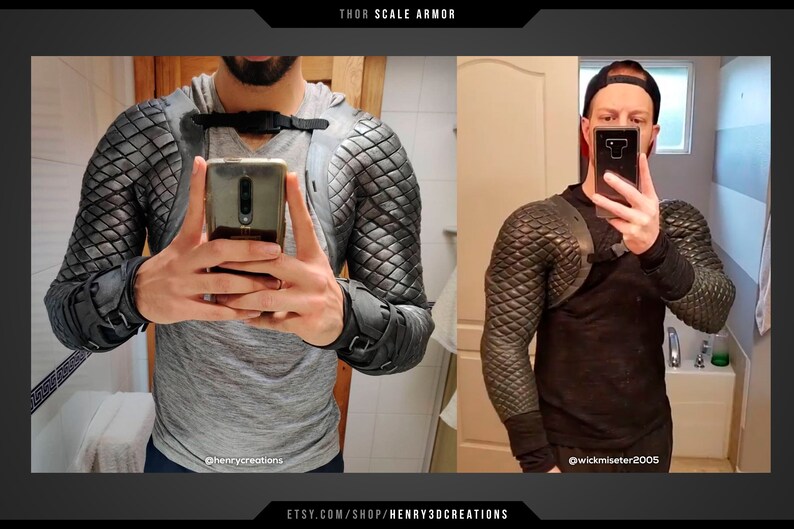 Thor Armor Pattern Cosplay. Thor Scale Armor STL Files. Thor Sleeves ...