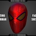 Amazing Spider Man 1 Face Shell STL Printable 3D File. Spider Face Mask ...
