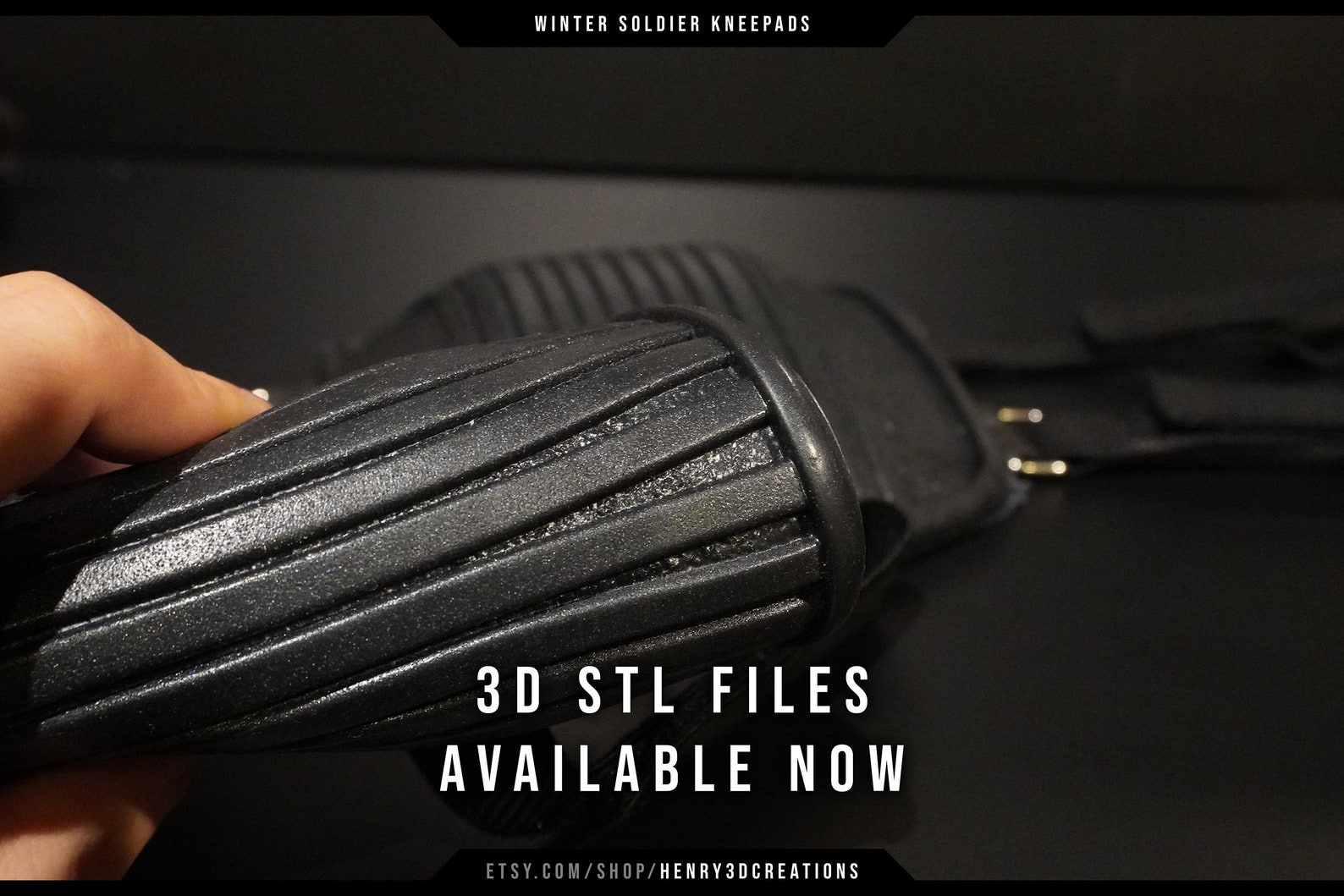 3D Printable Winter Soldier Kneepads. Includes Printable Molds! STL ...