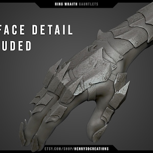 Ring Wraith Gauntlet STL Files. Includes STL Molds. - Etsy