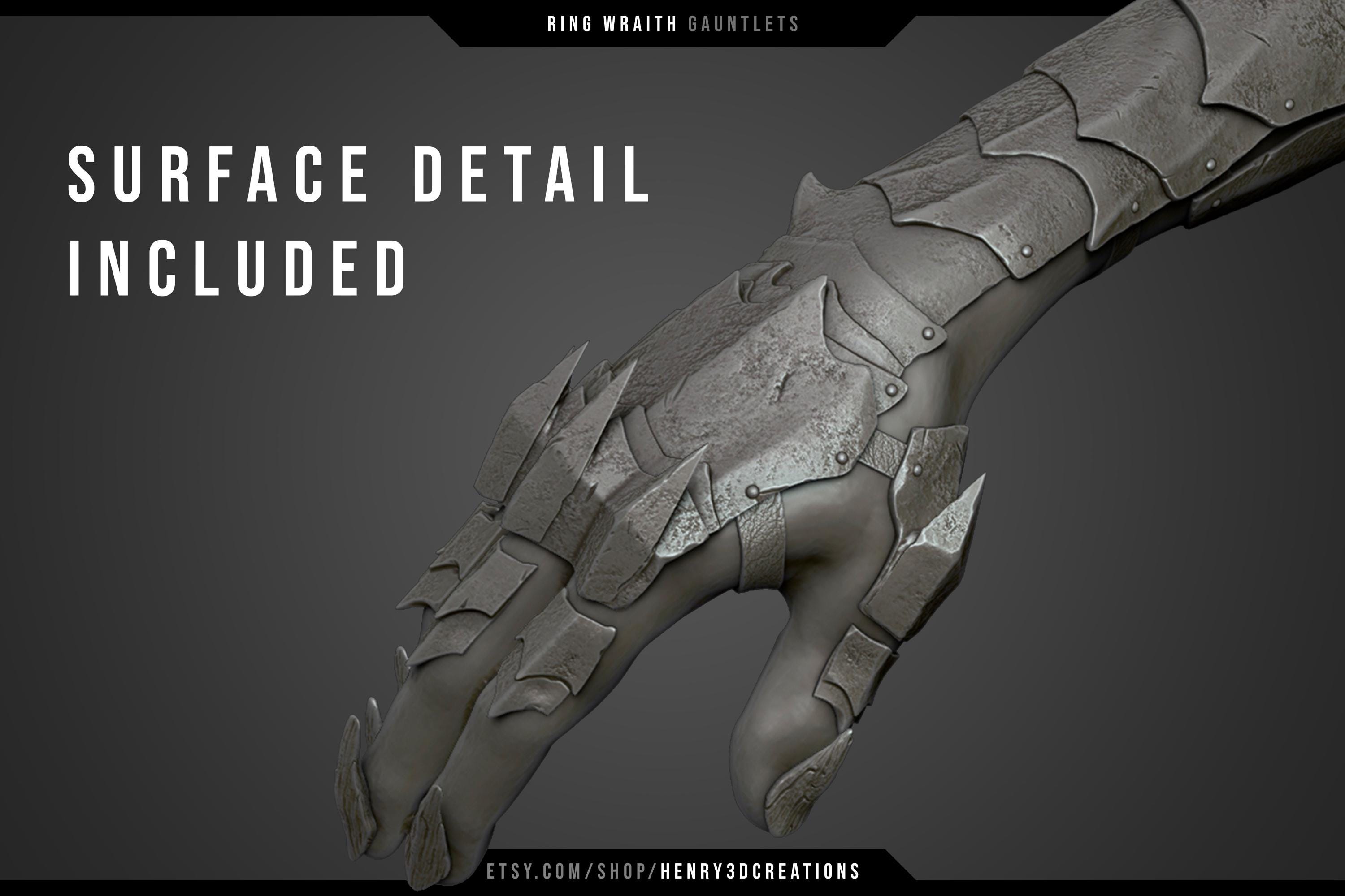 Ring Wraith Gauntlet STL Files. Includes STL Molds. - Etsy