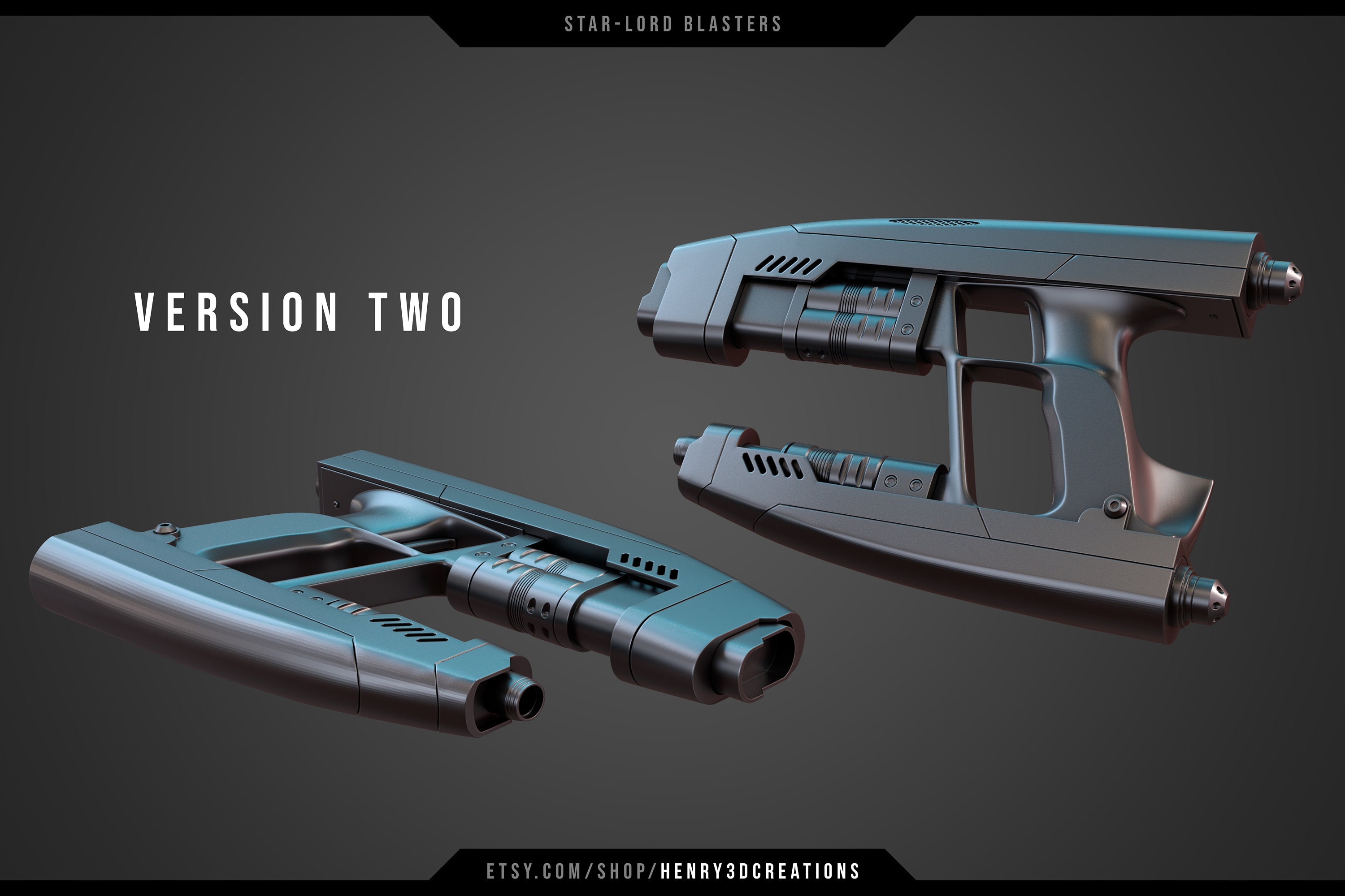 Star Lord Blaster V2 LED Guardians of the Galaxy Starlord - Etsy UK