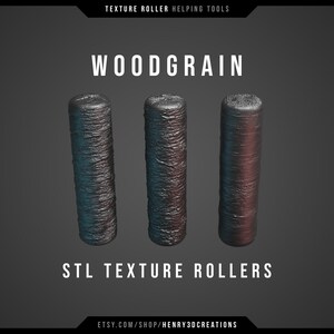 Texture Roller Wood Grain for Cosplay. STL File to Print. 3D Printing ...