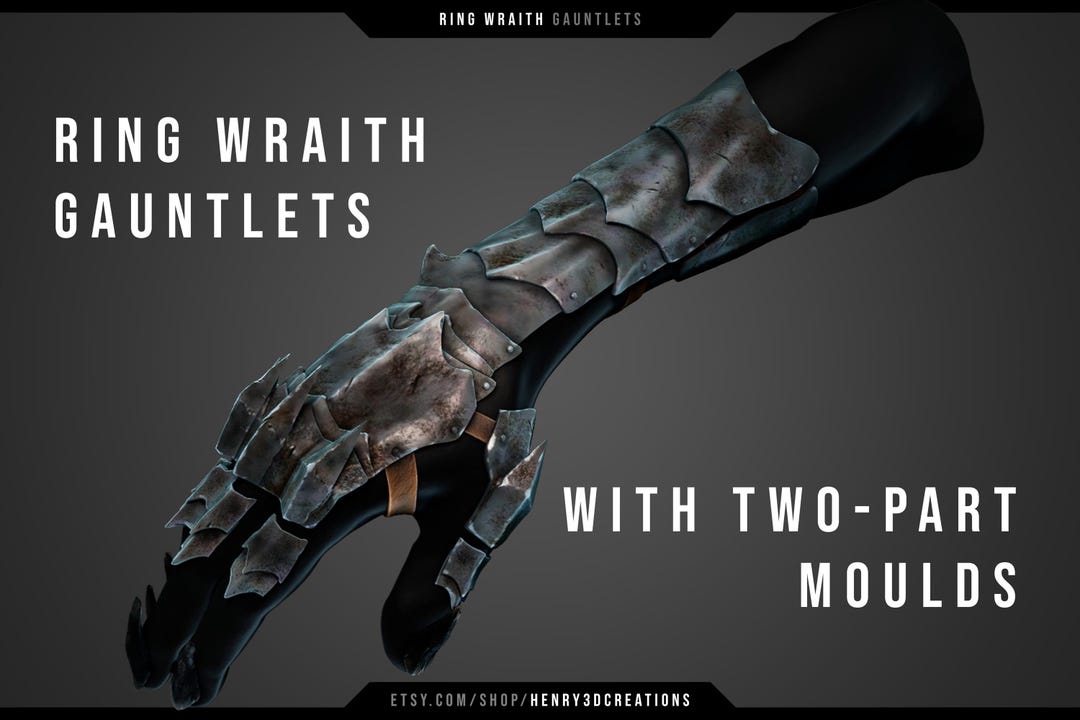 Ring Wraith Gauntlet STL Files. Includes STL Molds. - Etsy
