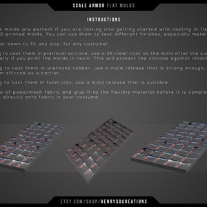 Thor Scale Armor Flat Mold STL Files. Scales for Cosplay Costume ...