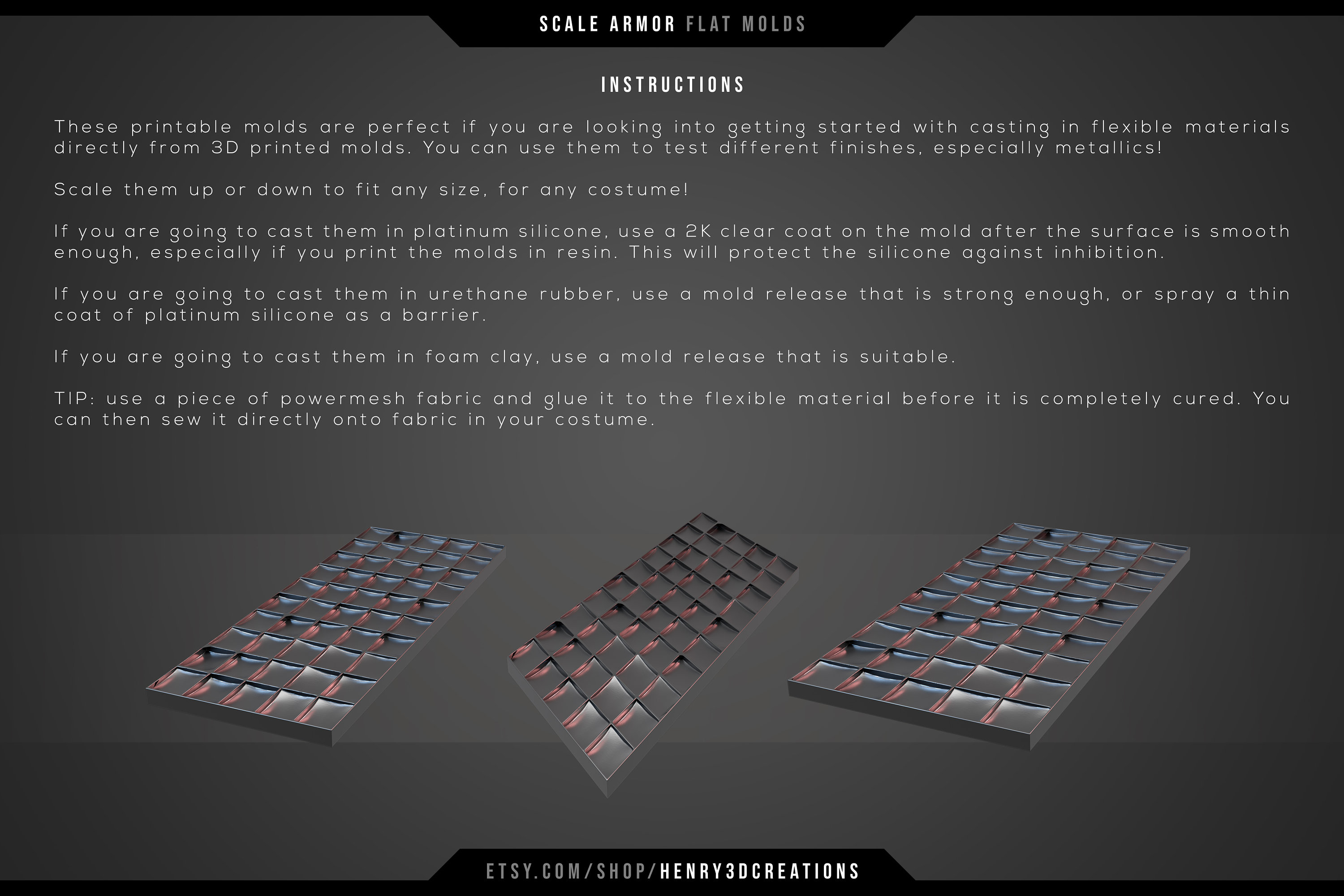 Thor Scale Armor Flat Mold STL Files. Scales for cosplay costume ...