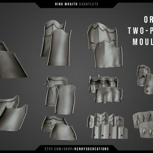 Ring Wraith Gauntlet STL Files. Includes STL Molds. - Etsy