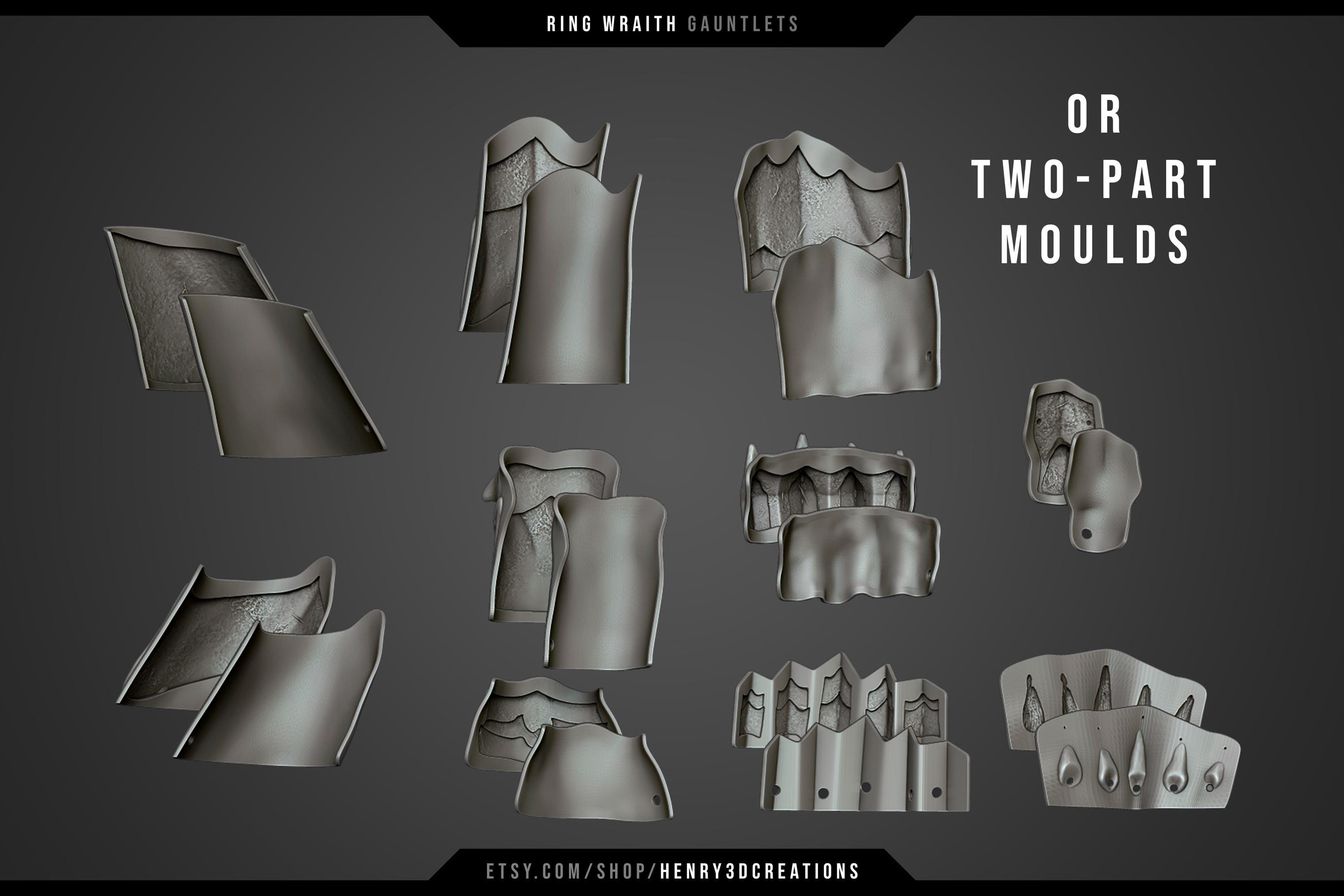 Ring Wraith Gauntlet STL Files. Includes STL Molds. - Etsy
