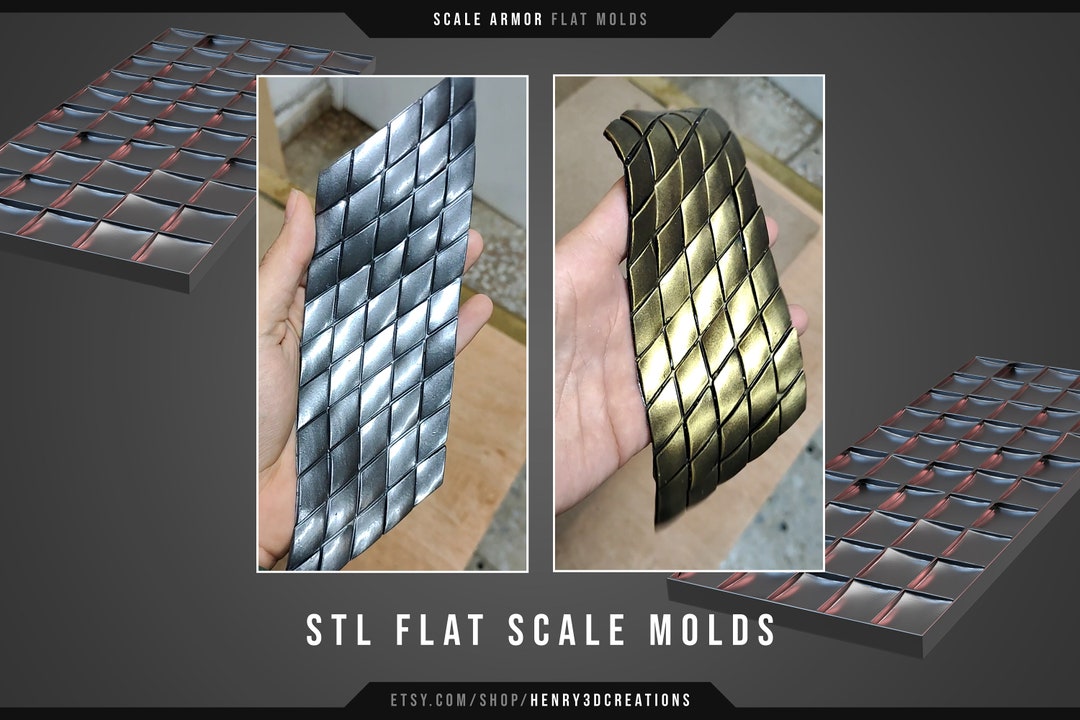 Thor Scale Armor Flat Mold STL Files. Scales for Cosplay Costume ...