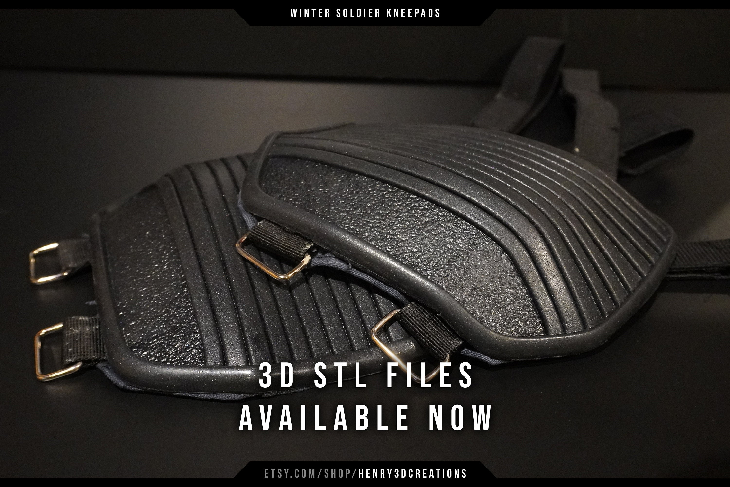 3D Printable Winter Soldier Kneepads. Includes Printable Molds! STL ...