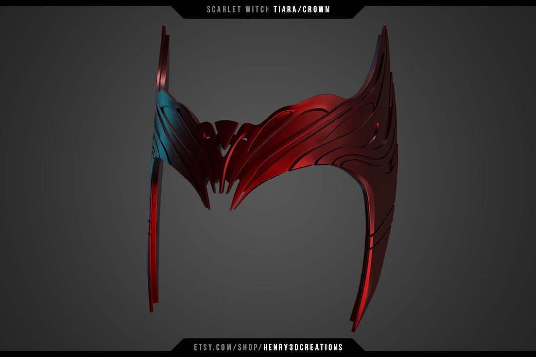 Scarlet Witch Tiara. Crown. Wanda Tiara. 1:1 Scale STL File for Cosplay ...