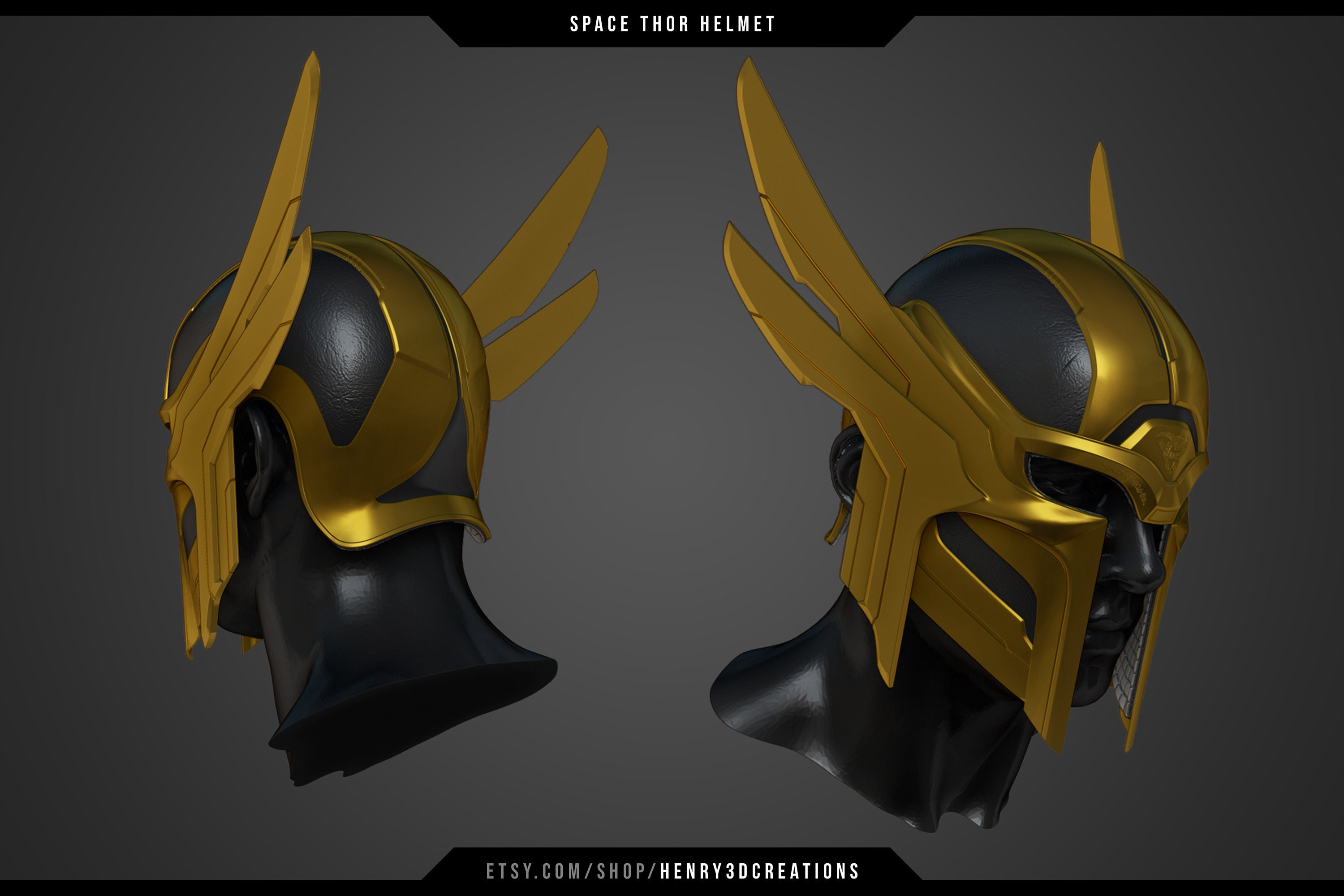 Thor Mandalorian Helmet 3D Printable STL file. Thor Armor. Space Thor ...