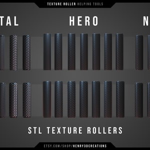 Texture Roller Nanotech Pattern for Cosplay. STL File to Print. 3D ...