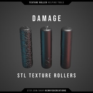 Texture Roller Damage Texture for Cosplay. STL File to Print. 3D ...
