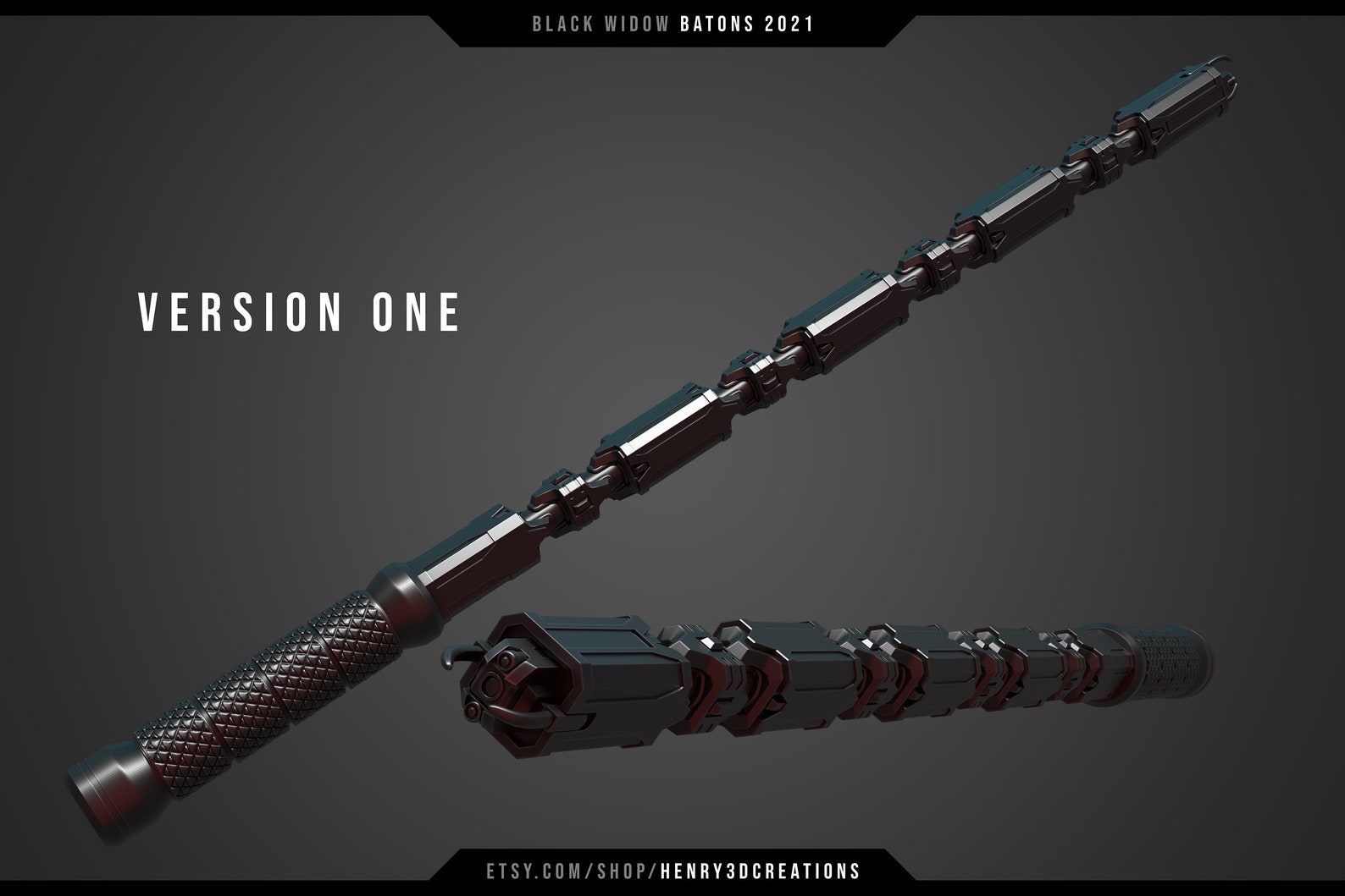 3D Printable Black Widow Batons (2021 Movie). Very Accurate STL. - Etsy