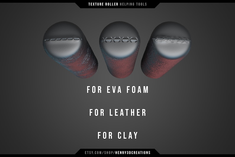Texture Roller Leather Effect for Cosplay. STL File to Print. 3D ...