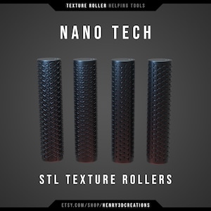 Texture Roller Nanotech Pattern for Cosplay. STL File to Print. 3D ...