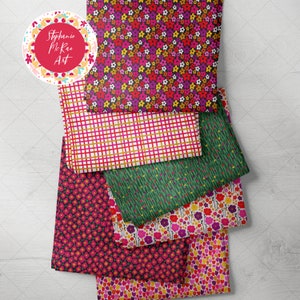 Bright Floral Digital Paper Pack, Floral Digital Paper, Scrapbooking ...