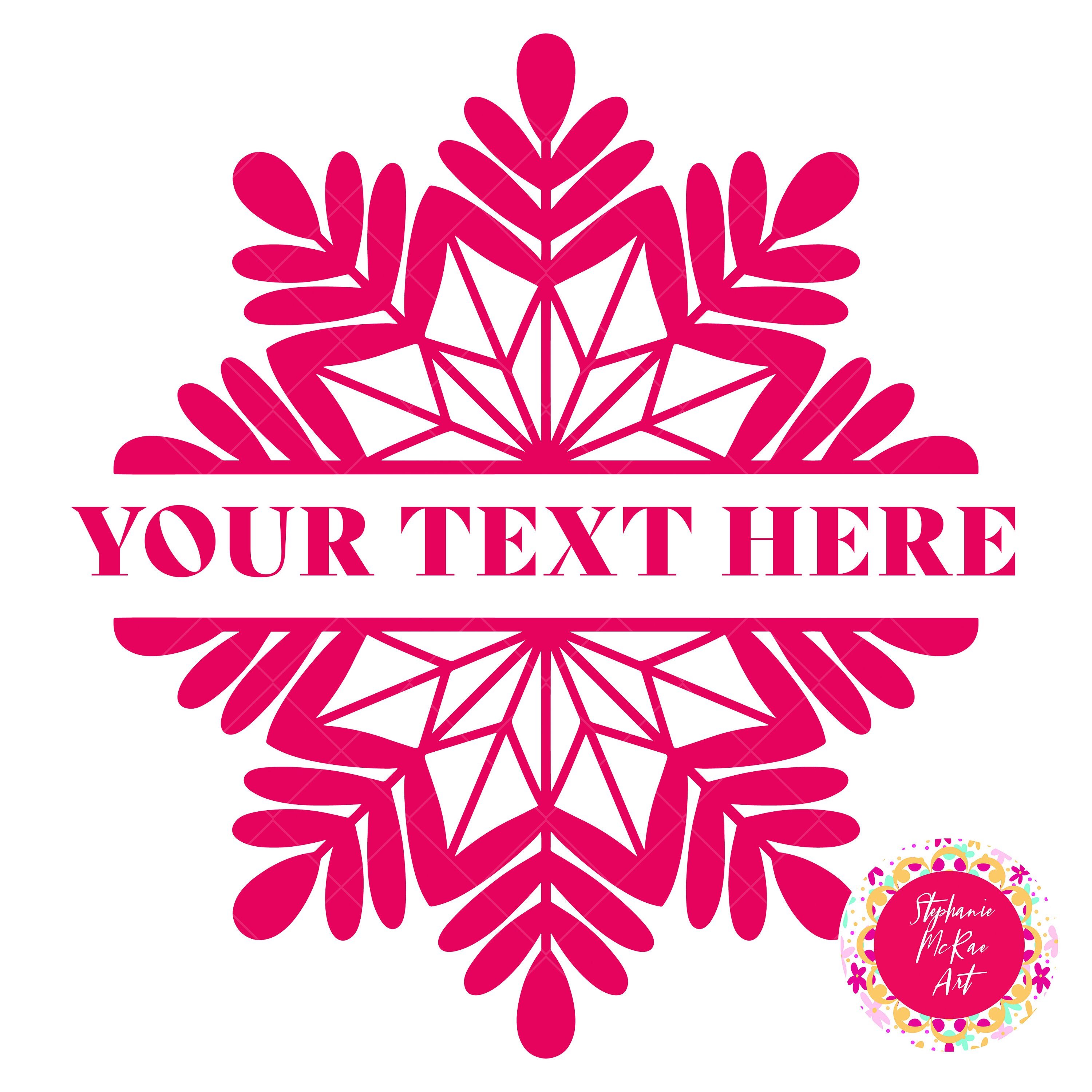 Split Snowflake SVG Bundle Snowflake Svg Digital Download - Etsy