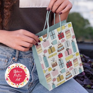 Happy Birthday Digital Paper Pack, Birthday Patterns, Birthday ...