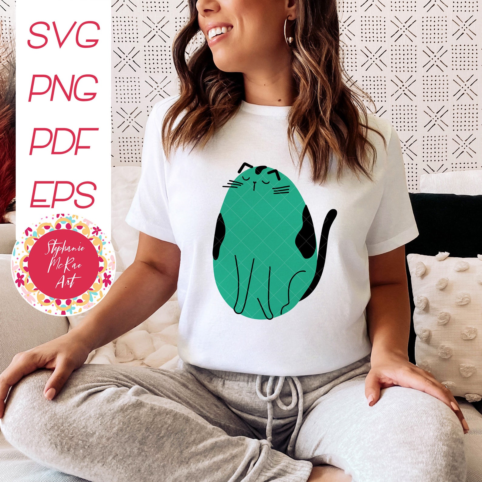 Chonky Cat SVG Bundle Fat Cat SVG Bundle Cute Black Cat - Etsy