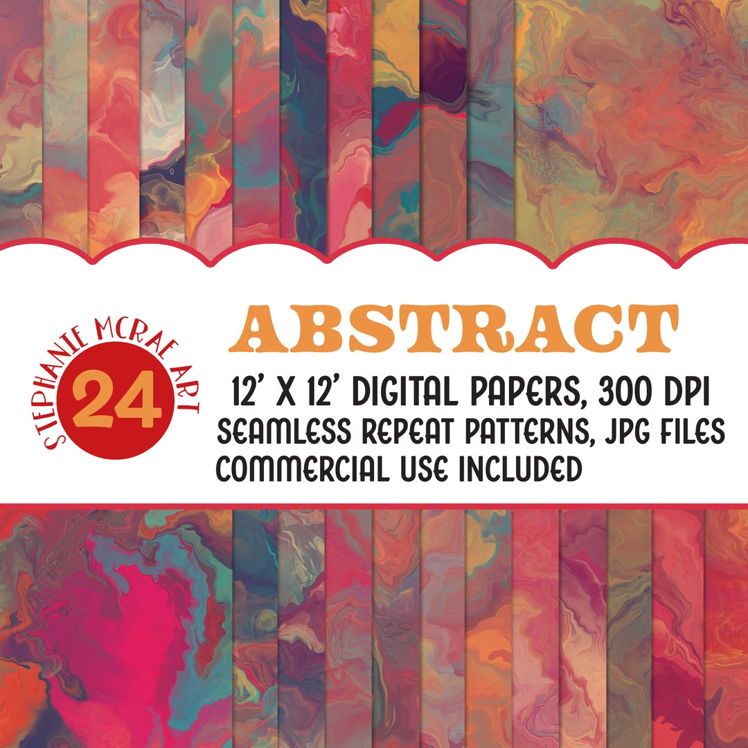 Abstract Digital Paper L Modern Digital Paper L Commercial Use L ...
