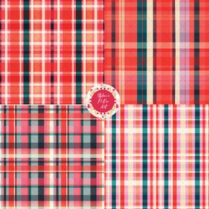 Plaid Digital Paper Pack, Digital Download, Digital Scrapbooking ...