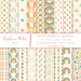Boho Rainbow Doodles Digital Paper Pack, Commercial Use (digital ...