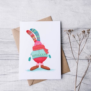 Snow Bunny Printable, Bunny Clipart, Nursery Printable, Digital ...