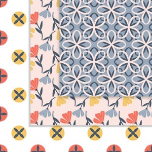 Pretty Floral Digital Paper Pack, Digital Download, Seamless Floral ...