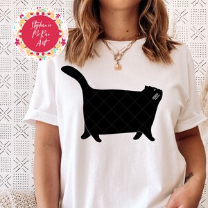 Chonky Cat SVG Bundle - Fat Cat SVG Bundle - Cute Black Cat SVG ...