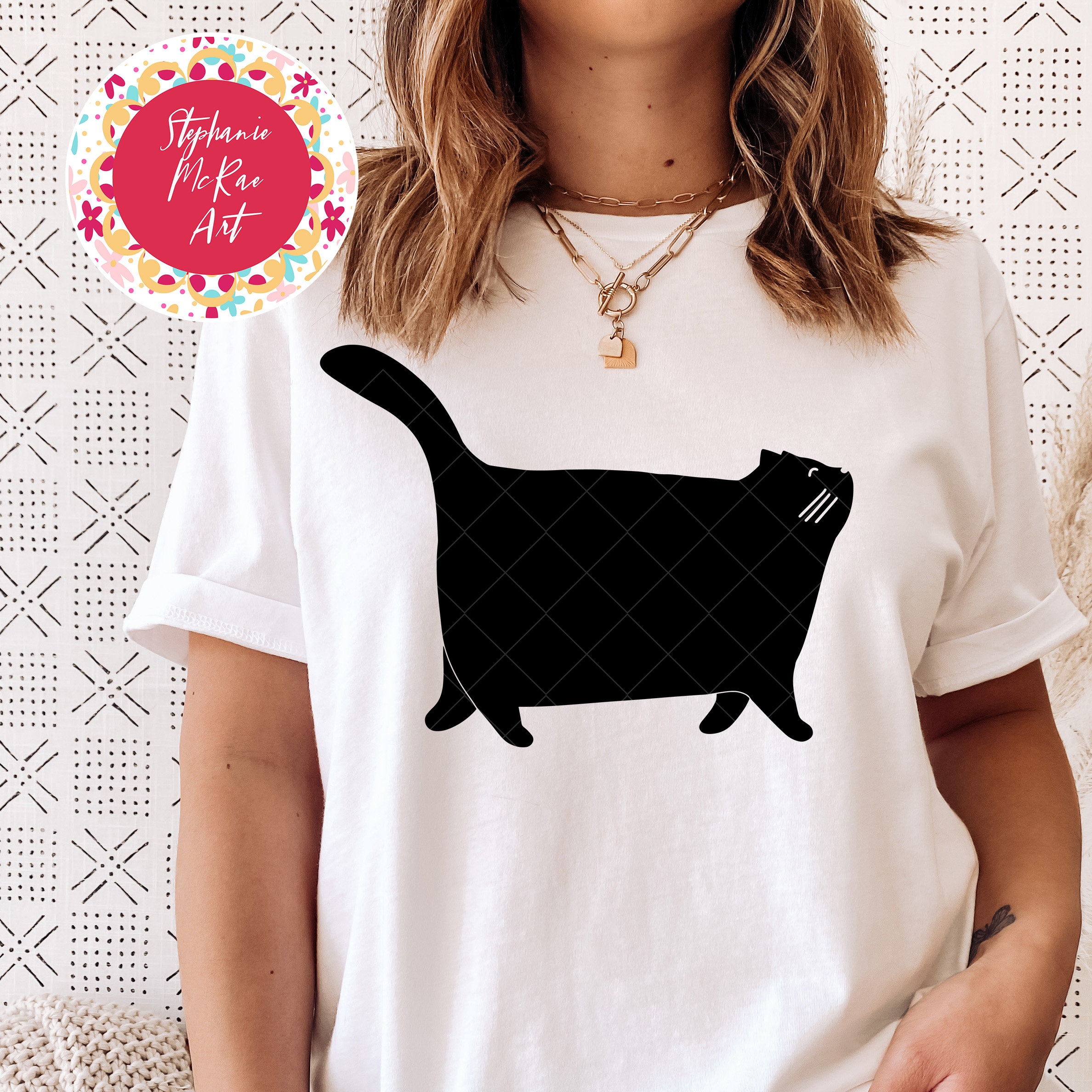 Chonky Cat SVG Bundle Fat Cat SVG Bundle Cute Black Cat - Etsy