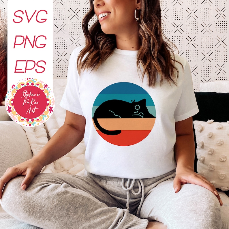 Retro Cat SVG Retro Svg Cat Svg Retro Tshirt Svg Retro | Etsy