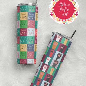 Cat Doodle Digital Paper Pack, Cat Patterns, Doodle Paper Pack, Digital ...
